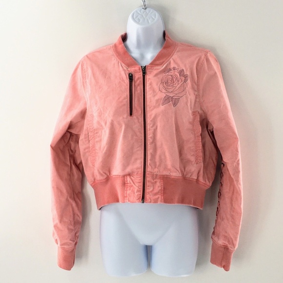 Affliction | Jackets & Coats | Affliction Women Cropped Bomber Jacket ...
